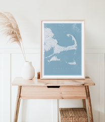 Cape Cod Topographic Map Print – VirtualMap