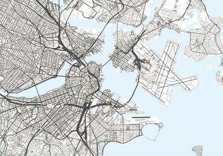 Boston Map Print – VirtualMap