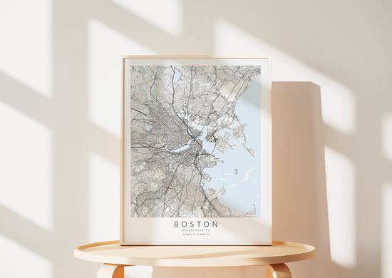 Boston Map Print – VirtualMap
