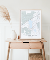 Walden Pond Map Print – VirtualMap