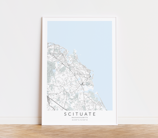 Scituate Massachusetts Map Print – VirtualMap