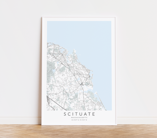 Scituate Massachusetts Map Print – VirtualMap