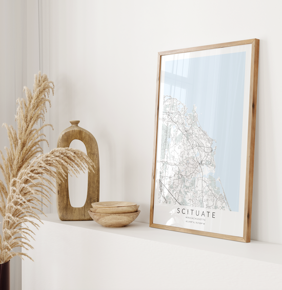 Scituate Massachusetts Map Print – VirtualMap