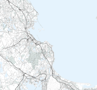 Massachusetts Coast Map Print – VirtualMap