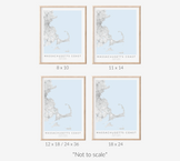 Massachusetts Coast Map Print – VirtualMap