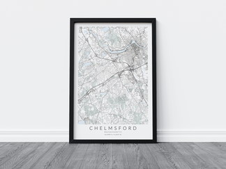 Chelmsford Map Print – VirtualMap