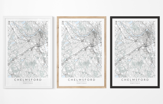 Chelmsford Map Print – VirtualMap