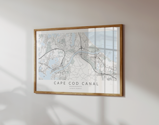 Cape Cod Canal Map Print – VirtualMap