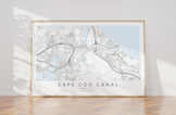Cape Cod Canal Map Print – VirtualMap