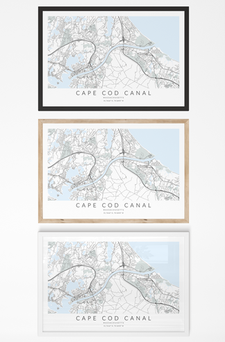 Cape Cod Canal Map Print – VirtualMap