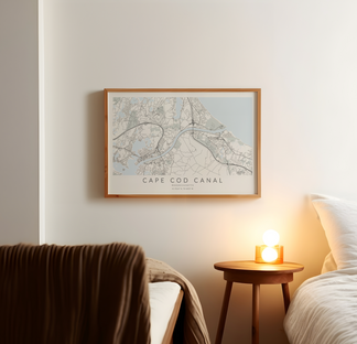 Cape Cod Canal Map Print – VirtualMap