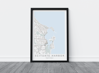 Scituate Harbor Map Print – VirtualMap