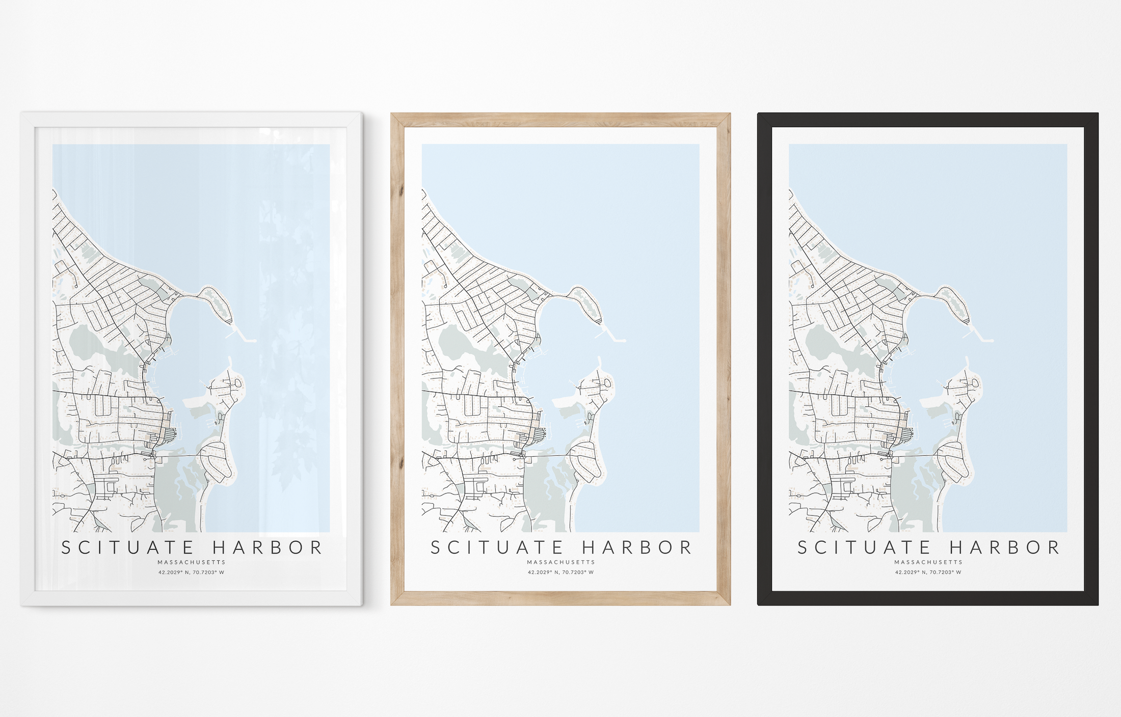 Scituate Harbor Map Print – VirtualMap