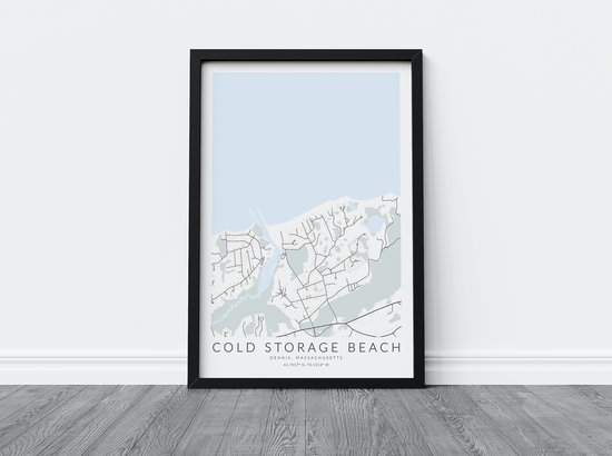 Cold Storage Beach Map Print – VirtualMap