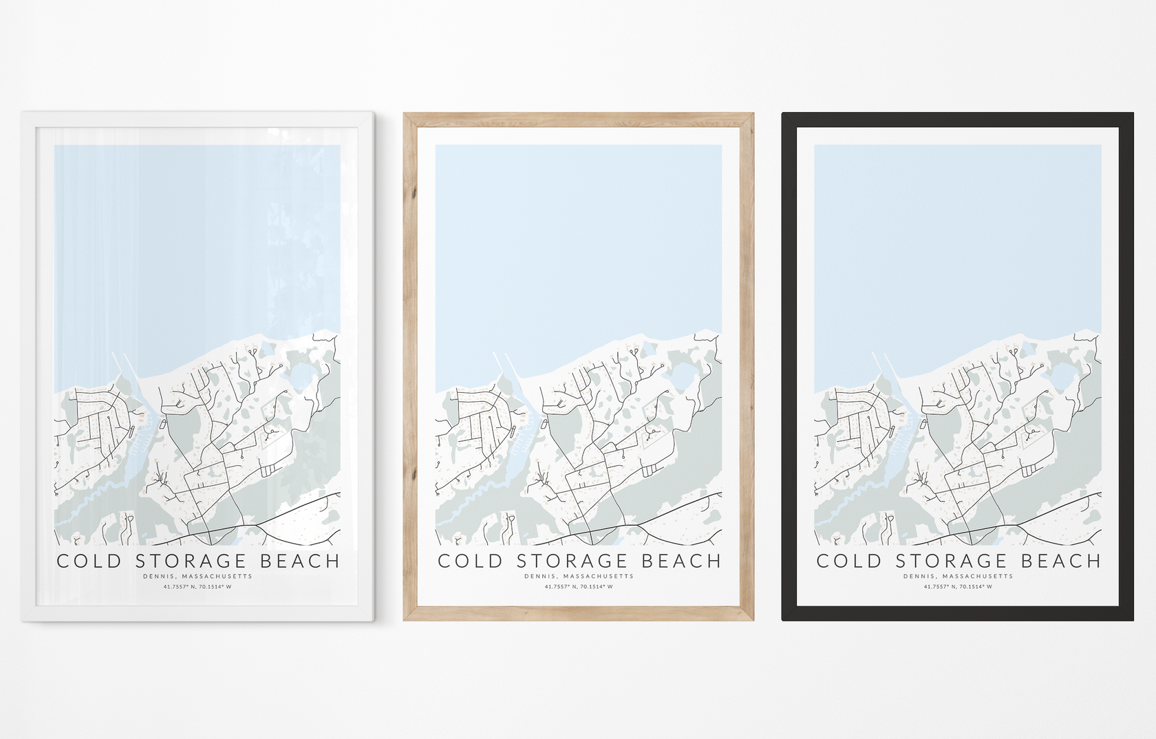 Cold Storage Beach Map Print – VirtualMap