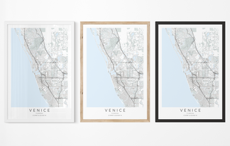 Venice Florida Map Print – VirtualMap