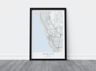 Venice Florida Map Print – VirtualMap