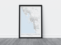 Southwest Florida Map Print – VirtualMap