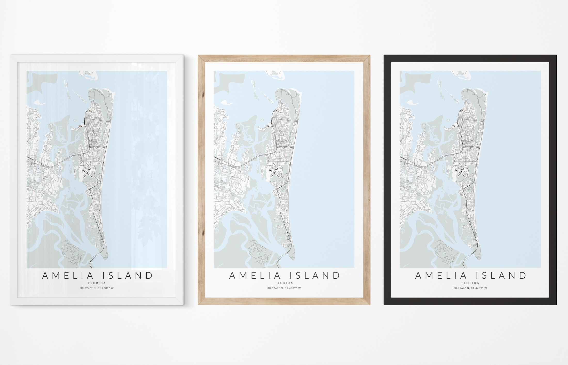 Amelia Island Map Print – VirtualMap