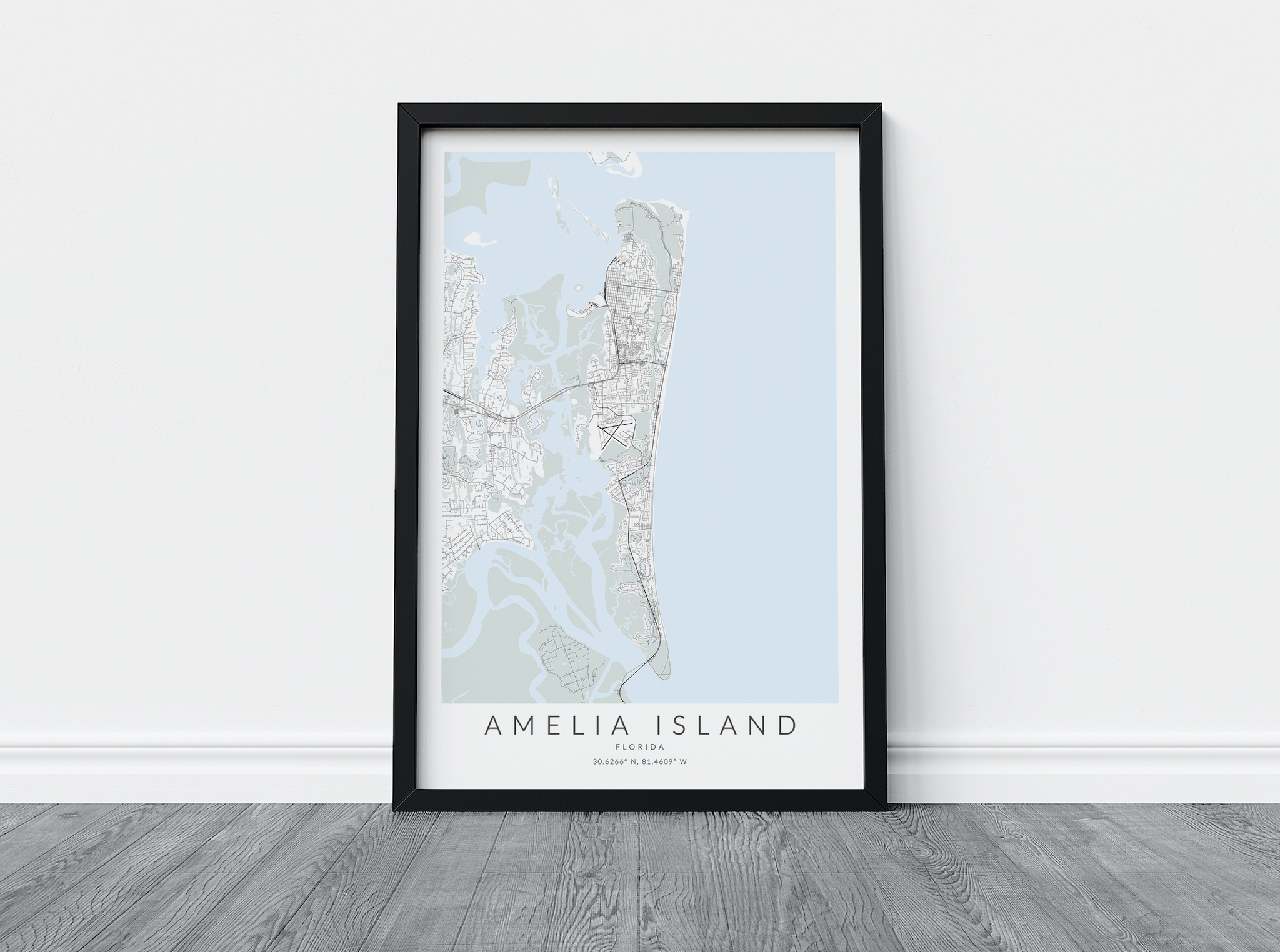 Amelia Island Map Print – VirtualMap