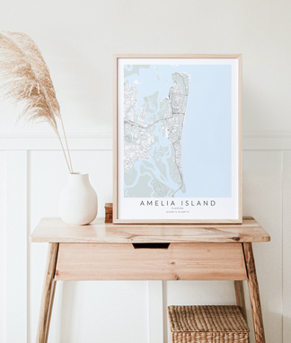 Amelia Island Map Print – VirtualMap