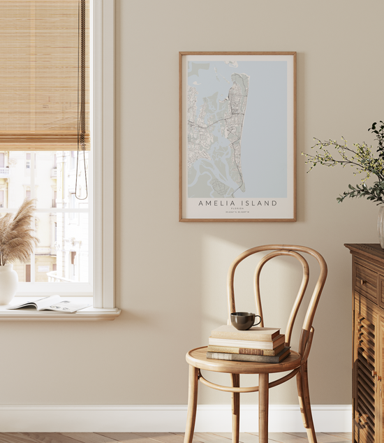 Amelia Island Map Print – VirtualMap