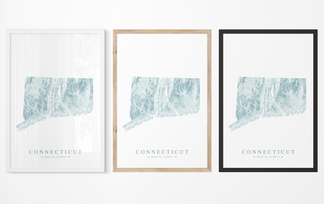 Connecticut Map Print – VirtualMap