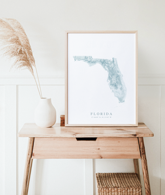 Florida Map Print – VirtualMap