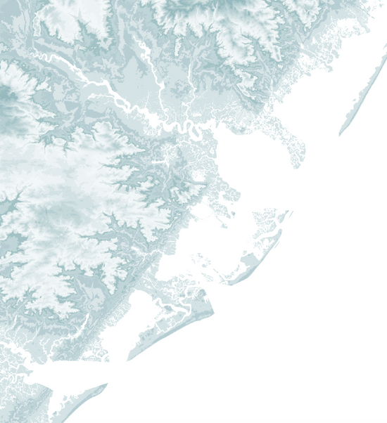 Jersey Shore Map Print – VirtualMap