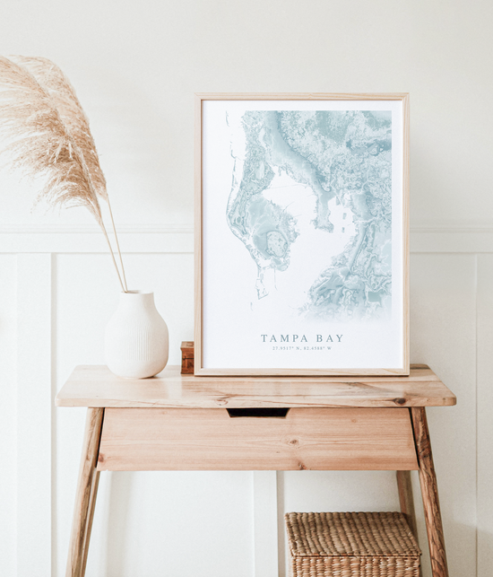 Tampa Bay Map Print – VirtualMap