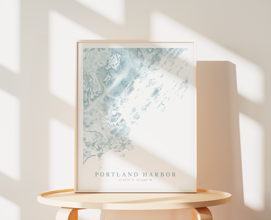 Portland Harbor Map Print – VirtualMap