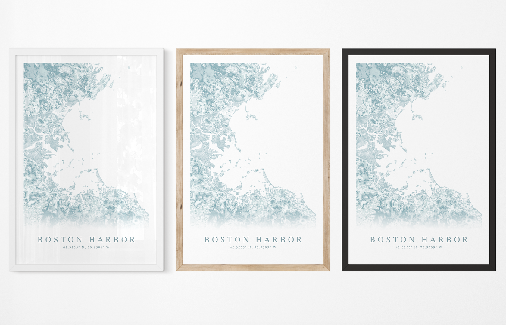 Boston Harbor Map Print – VirtualMap