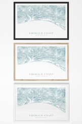 Emerald Coast Map Print – VirtualMap