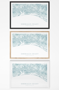 Emerald Coast Map Print – VirtualMap