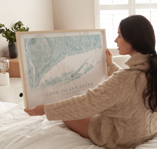 Long Island Sound Map Print – VirtualMap