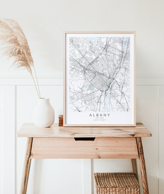 Albany Map Print – VirtualMap