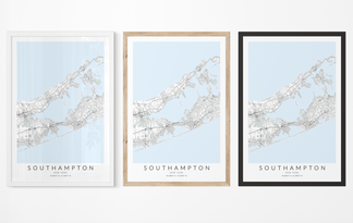 Southampton Map Print – VirtualMap