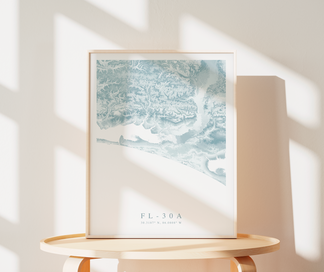 Highway 30A Map Print – VirtualMap