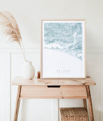 Highway 30A Map Print – VirtualMap