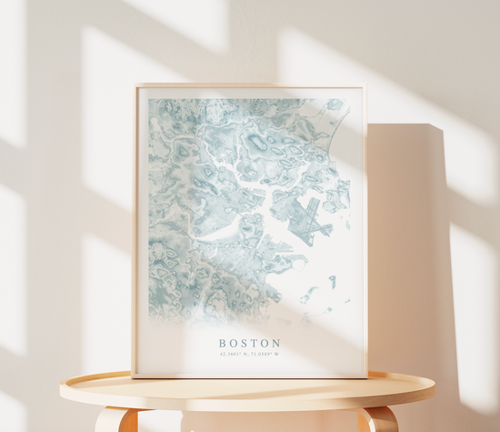 Boston Map Print – VirtualMap