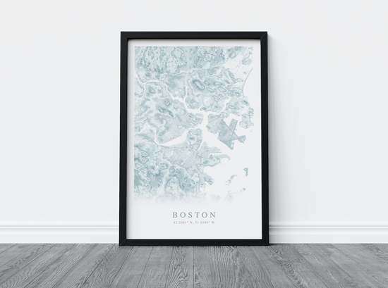 Boston Map Print – VirtualMap