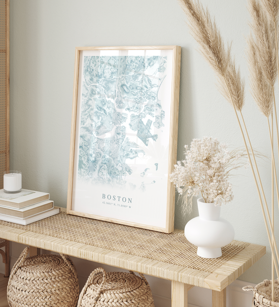 Boston Map Print – VirtualMap