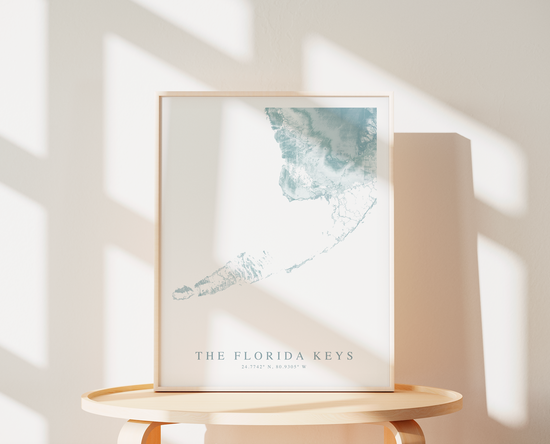 Florida Keys Map Print – VirtualMap