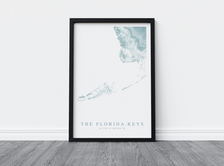 Florida Keys Map Print – VirtualMap