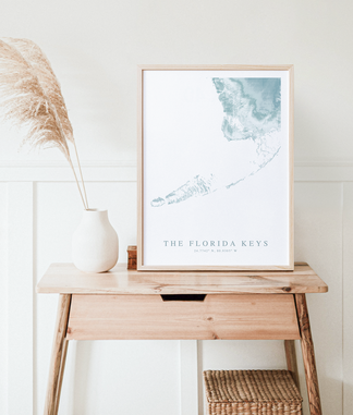 Florida Keys Map Print – VirtualMap
