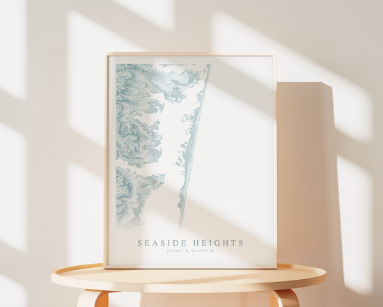 Seaside Heights Map Print – VirtualMap
