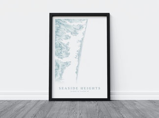 Seaside Heights Map Print – VirtualMap