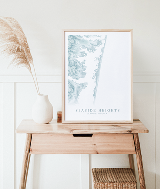 Seaside Heights Map Print – VirtualMap