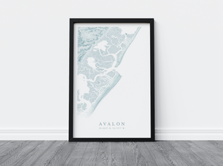 Avalon Map Print – VirtualMap