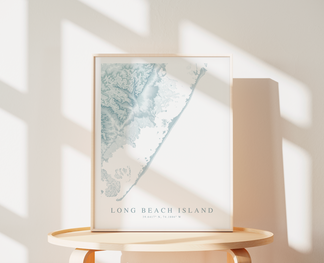 Long Beach Island Map Print – VirtualMap